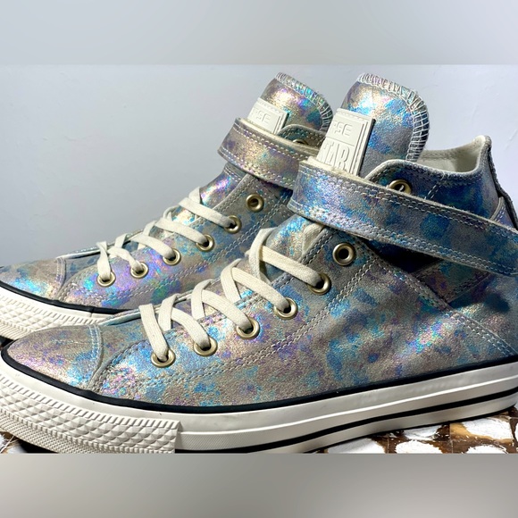 Converse | Shoes | Converse Beautiful Iridescent Rare High Top Size 95 ...